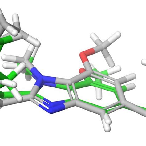 Superposition Of The Docked Co Ligand Gsk147 Id 3yz Ash Coloured On