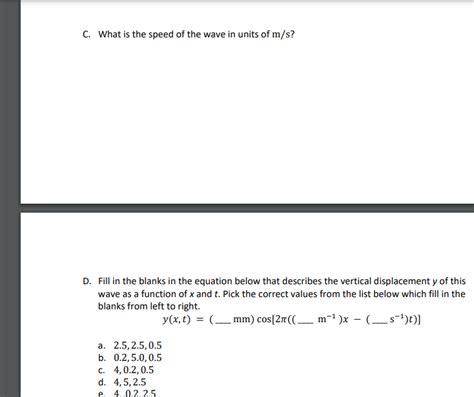 Solved Week Online Homework Waves Problem Wave Forms Chegg Com