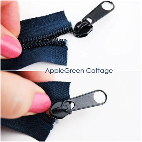 How To Put A Slider On A Zipper AppleGreen Cottage
