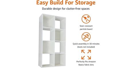 Amazon Basics Cube Shelf Organizer