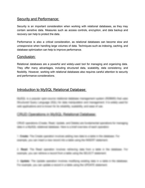 Solution A Step By Step Guide To A High Performance Relational