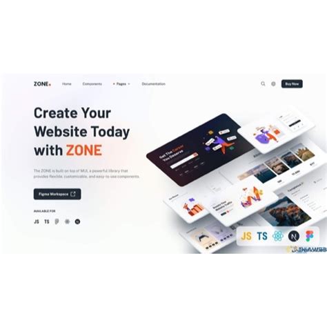 Jual Zone Multipurpose Landing Page Ui Kit Next Typescript V240 Shopee Indonesia