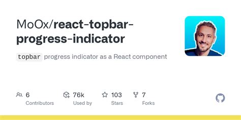 Github Moox React Topbar Progress Indicator Topbar Progress Indicator As A React Component