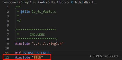 Lvgl笔记5文件系统编译出错 Lvfsfatfsc1210 Fatal Error Ffh No Such File Or Directory Csdn博客