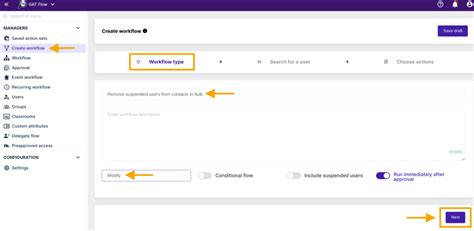 remove suspended users from contacts in bulk using gat flow gat