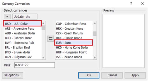 How To Convert Currencies Using Excel Acuity Training
