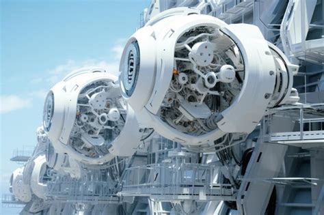 Premium Ai Image Robotic Construction And Architecture Future