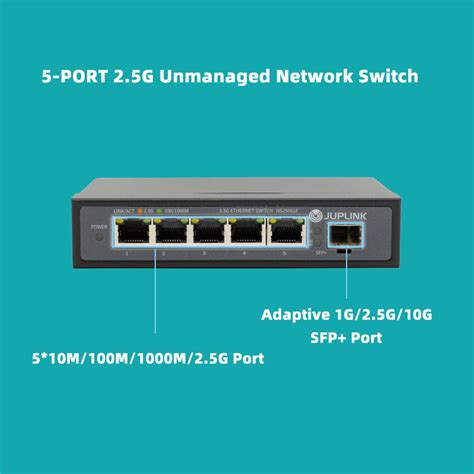 5 Port 25g Ethernet Switch With 10g Sfp 5 X 25g Base T Ports Plug