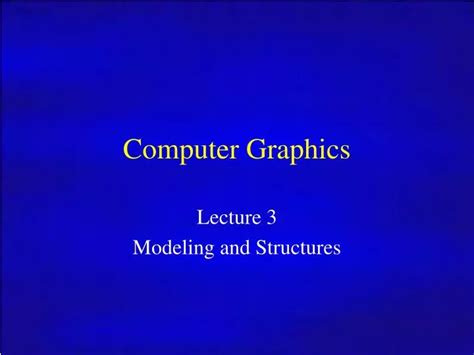PPT Computer Graphics PowerPoint Presentation Free Download ID