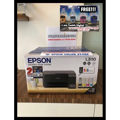 Jual Cod Printer Epson L3110 Print Scan Copy Pengganti L360 Kode 1334 Shopee Indonesia
