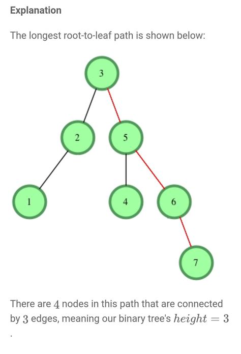 Solved Explanation The Longest Root To Leaf Path Is Shown