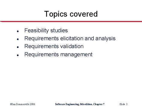 Requirements Engineering Processes Ian Sommerville Software Engineering