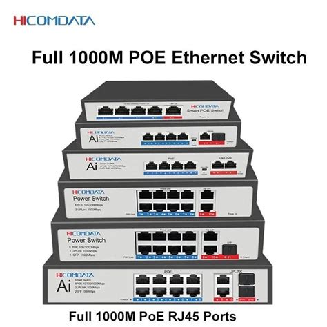 Full 1000m Poe Switch 4 5 8 10 16 Port 1000mbps For Ip Camera Wireless Ap Switch Gigabit Sfp