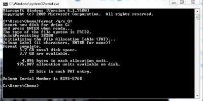 How To Format Pendrive Using Cmd Mangara