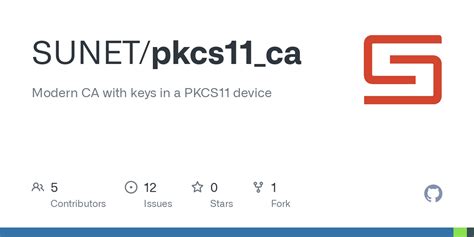 Github Sunetpkcs11ca Modern Ca With Keys In A Pkcs11 Device