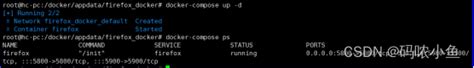 docker部署firefox容器 csdn博客