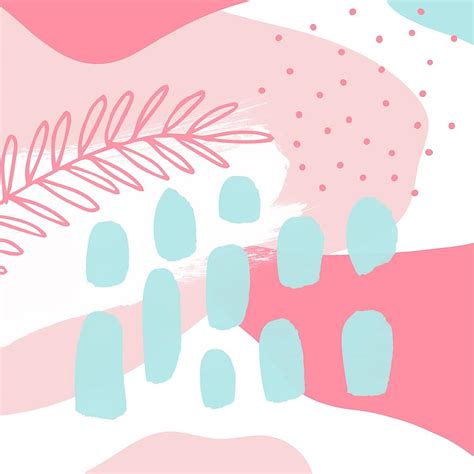 무료 다운로드 추상 디자인 배경 잎 미술 파스텔 도트 무늬 화려한 창조적 인 손으로 그린 Pikist
