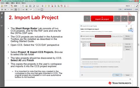 AWR1642 I M Failed To Import Ccs Project Sensors Forum Sensors TI E2E Support Forums