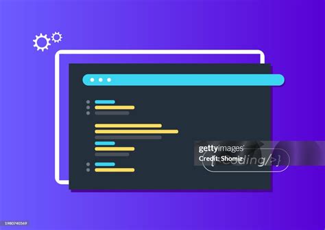 Programming Code Application Window High Res Vector Graphic Getty Images