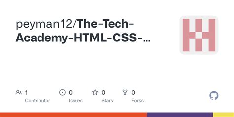 GitHub Peyman The Tech Academy HTML CSS Coding Projects