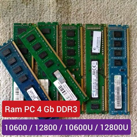 Jual Ram Komputer 4 Gb Ddr3 Ram Pc Ddr3 4 Gb Merk Campur Shopee