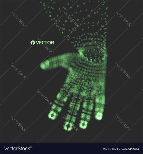 Human Arm Hand Model Connection Structure Future Vector Image