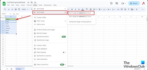How To Alphabetize In Google Sheets