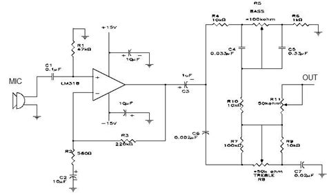 Lm318 Microphone Preamplifier Circuit Design Under Repository Circuits 41297 Next Gr