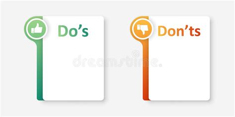 dos don ts banner stock illustrations 19 dos don ts banner stock