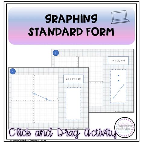 Digital Activity Graphing Standard Form By Supporting Secondary