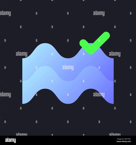 Float Effect Applying Flat Gradient Fill Ui Icon For Dark Theme Stock