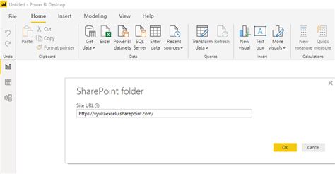 connect power query to a whole sharepoint folder trainings