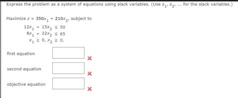 solved express the problem as a system of equations using