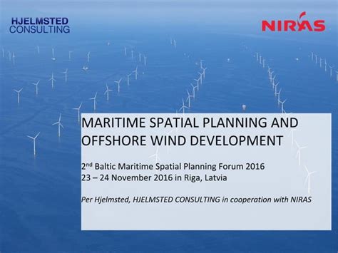 Maritime Spatial Planning And Offshore Wind Development At The The 2nd Baltic Maritime Spatial