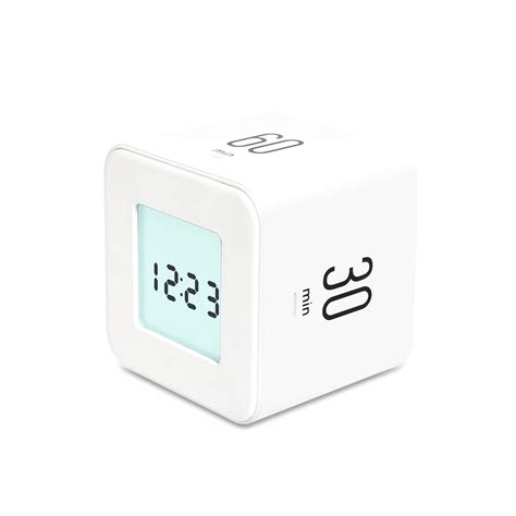 Mooas Multi Cube Timerrotating Timer White Simple Operation Clock