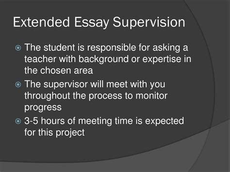 Ppt The Extended Essay Powerpoint Presentation Free Download Id 5412057
