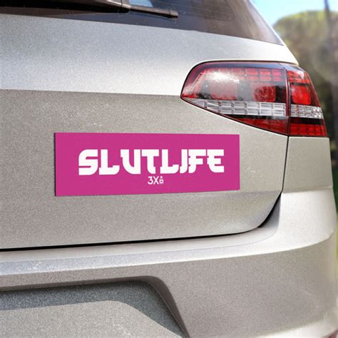 Car Magnets SLUTLIFE Bold Statement Hustler Magnet For Vehicle 3XTRA SAUC3