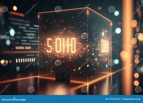 Futuristic Big Data Visualization Concept Visual Information Complexity Generative Ai Stock