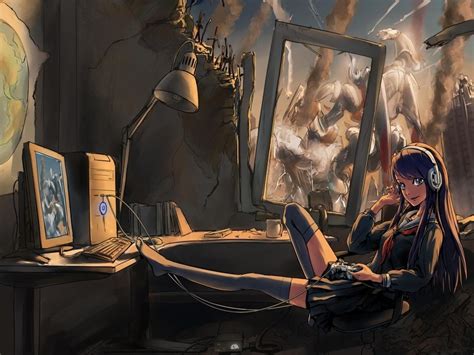 Anime Game Girl Wallpapers Top Free Anime Game Girl Backgrounds