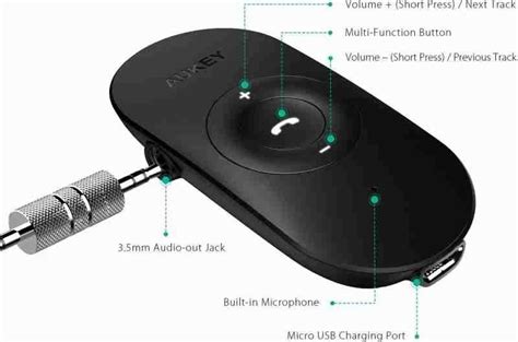 V Bluetooth Aukey Portable Wireless Audio Reciever With Aux For Home Theater At Rs In