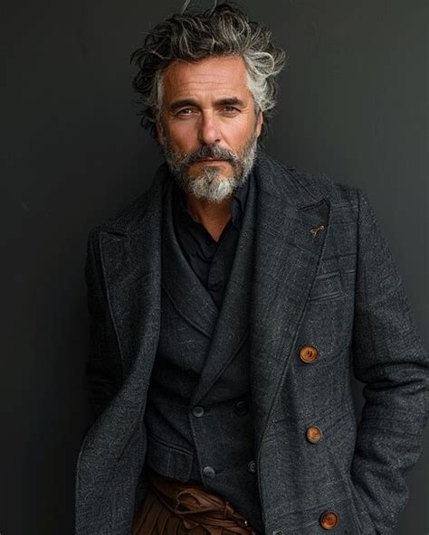 Premium Photo An Italian Middle Age Men In A Neutral Wallpaper