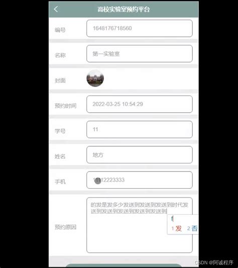 java高校实验室预约平台 源码 开题报告 csdn博客