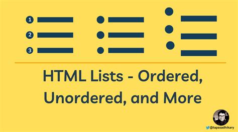 html list how to use bullet points ordered and unordered lists