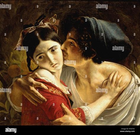a kiss by moller depicts an intimate moment between two figures the