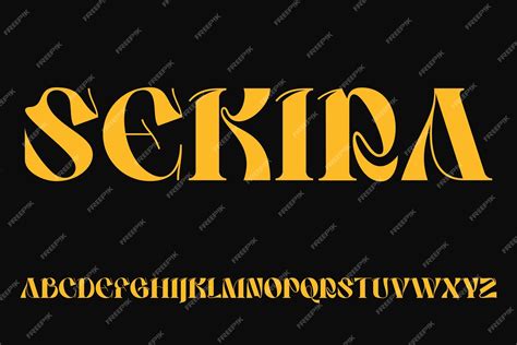 Premium Vector Vintage Decorative Display Font Vector
