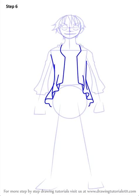 How To Draw Monkey D Luffy Full Body From One Piece One Piece Step By Step Artofit