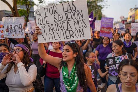 Thousands Across Mexico March For International Womens Day