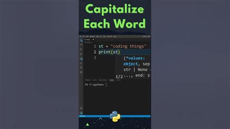 How To Capitalize The First Letter Of Each Word Of A String In Python