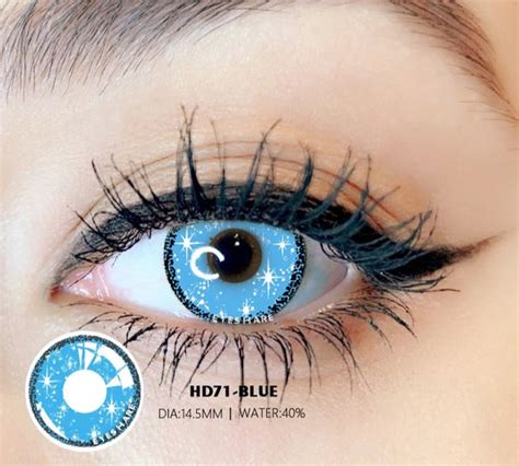 Blue Color Contact Lenses For Eyes Cosplay Yearly Makeup Halloween Bea