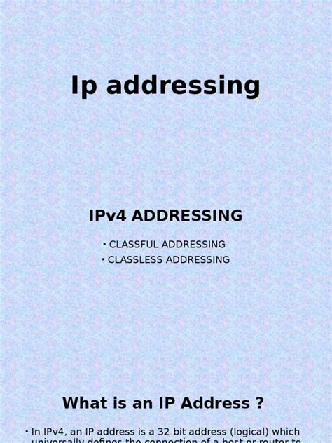 ip addressing pdf ip address i pv6